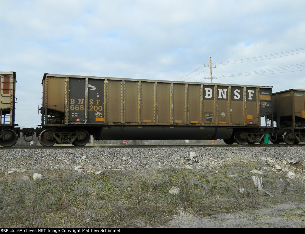 BNSF Black Box Logo Coal Hopper